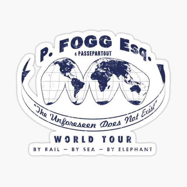 "Phileas Fogg (Around the World in Eighty Days)" Sticker for Sale by ...