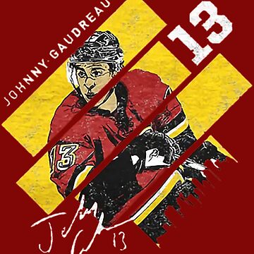 "Johnny Gaudreau Stripes" Sticker for Sale by jattheole | Redbubble