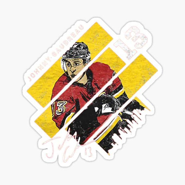 "Johnny Gaudreau Stripes" Sticker for Sale by jattheole | Redbubble