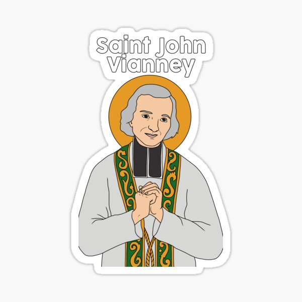 "Saint John Vianney" Sticker for Sale by elviamontemayor | Redbubble