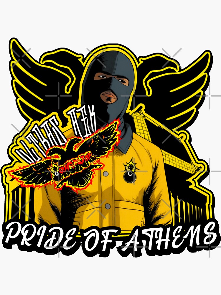 "AEK Ultras Pride of Athens" Sticker for Sale by canvasriddle | Redbubble