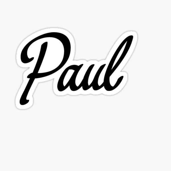 "Paul" Sticker for Sale by Shalomjoy | Redbubble