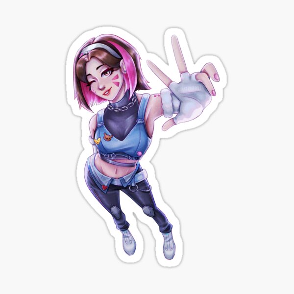 "DVa x Le Sserafim" Sticker for Sale by hatchiart | Redbubble