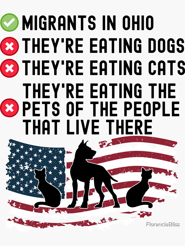 "They Are Eating The Pets In Springfield - Kamala Harris Walz Dogs Cats ...
