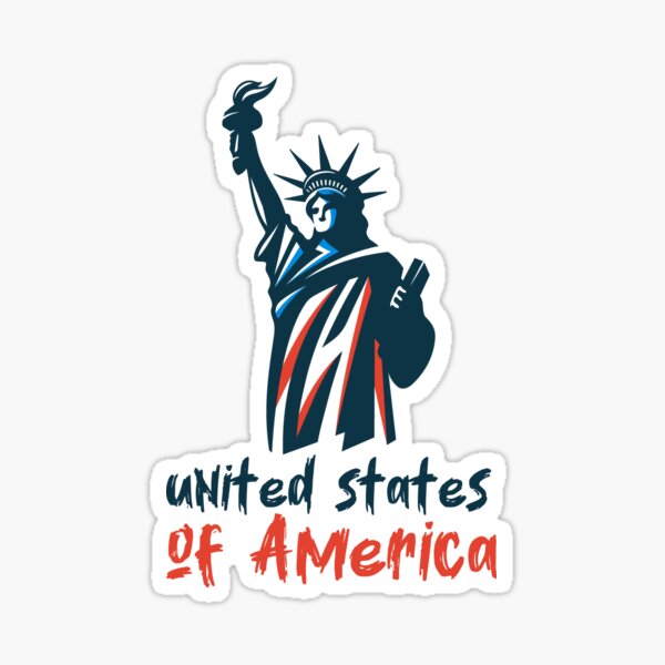 "Unified States: Artistic Tribute to the USA" Sticker by Papinour ...