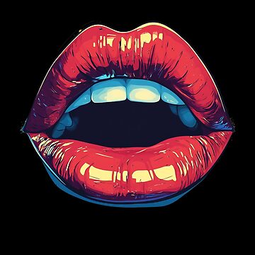 "Mimic Mouth: Bold, Colorful Lips Illustration – Fun, Eye-Catching ...