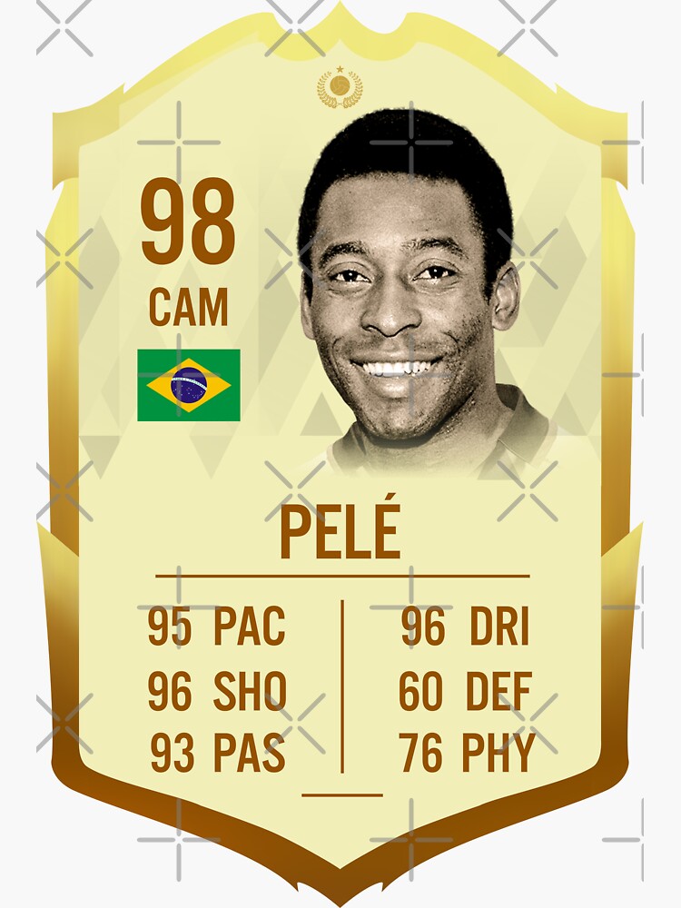 "Pele Ultimate Card" Sticker for Sale by OnTargetSports | Redbubble