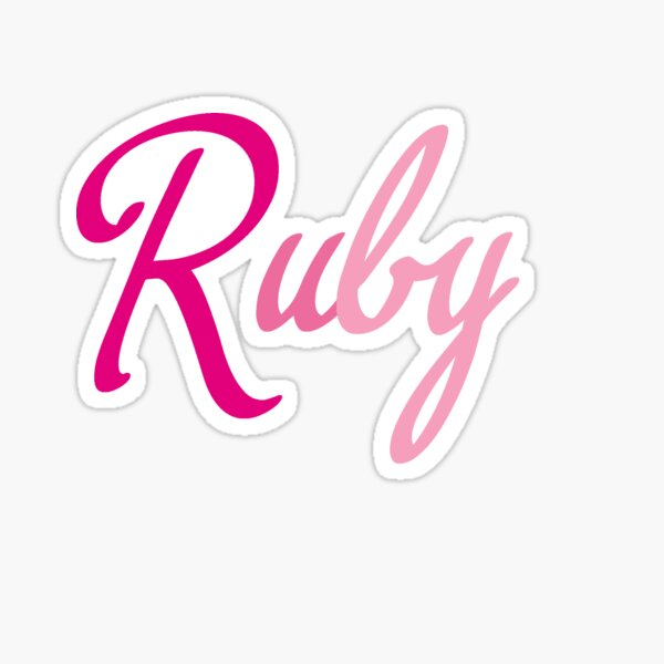 "Ruby" Sticker for Sale by Shalomjoy | Redbubble
