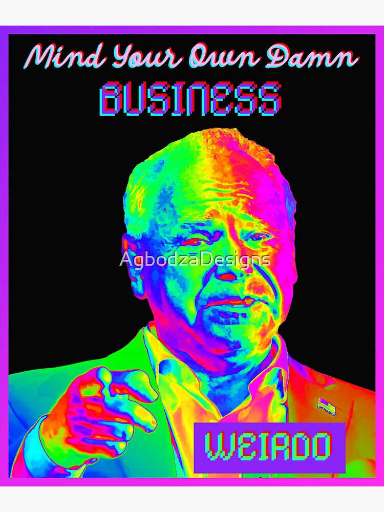 "Tim Walz Design, Tim Walz Political Art, Governor Tim Walz Merchandise ...