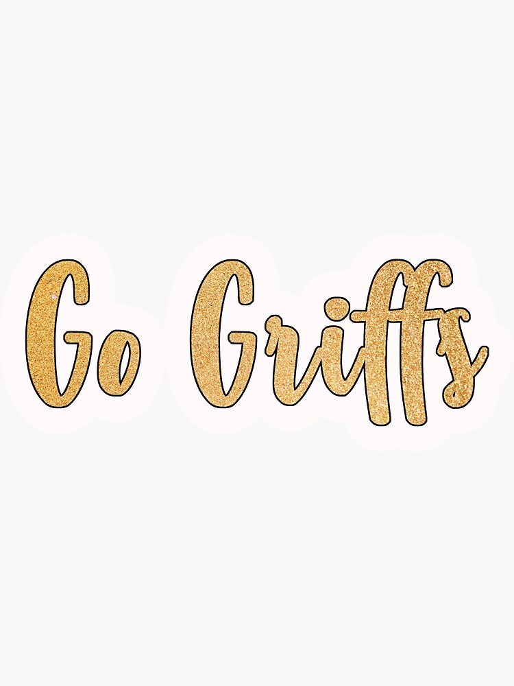 "Go Griffs!" Sticker for Sale by therneee | Redbubble