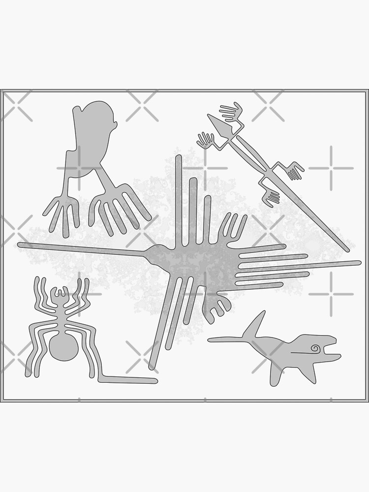 "Nazca Lines" Sticker for Sale by kernowerno | Redbubble
