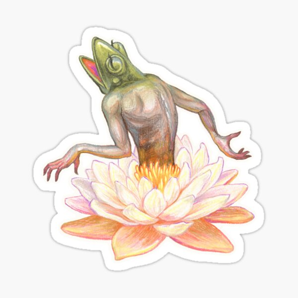 "werefrog" Sticker for Sale by Zack Stith | Redbubble
