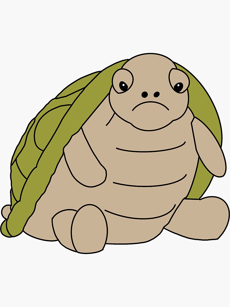 "Grumpy Turtle Sticker" Sticker for Sale by Jasminlouise01 | Redbubble