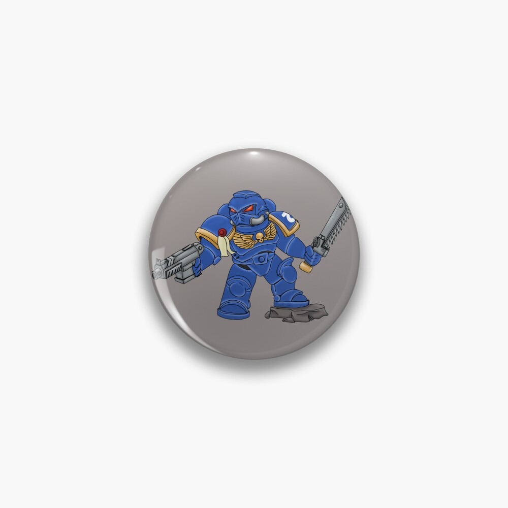 "Chibi Ultramarine ready for more" Sticker for Sale by Sachaahh | Redbubble