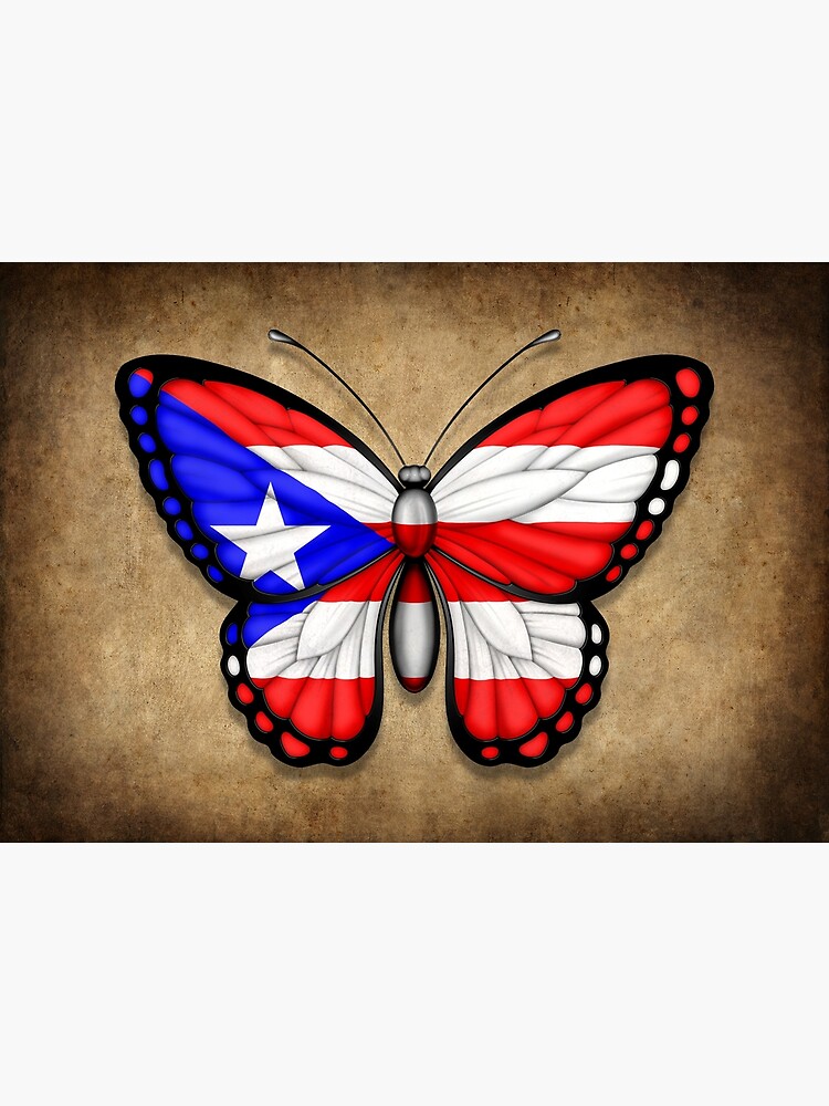 Lámina metálica «Mariposa de la bandera de Puerto Rico» de JeffBartels ...