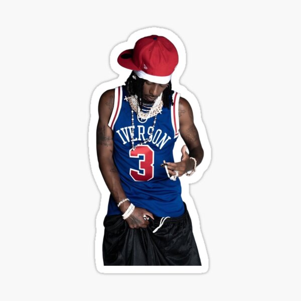 "Playboi Carti Iverson jersey" Sticker for Sale by MoistRichard | Redbubble