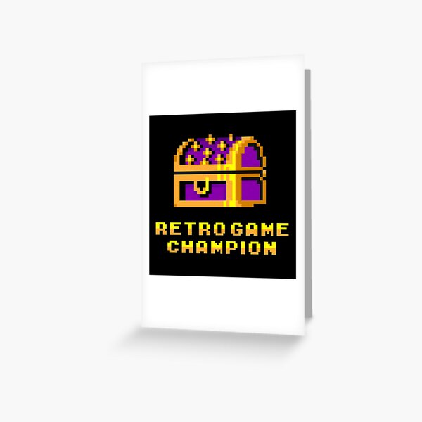 "Retro Game Champion Logo" Greeting Card by retrogamechamp | Redbubble