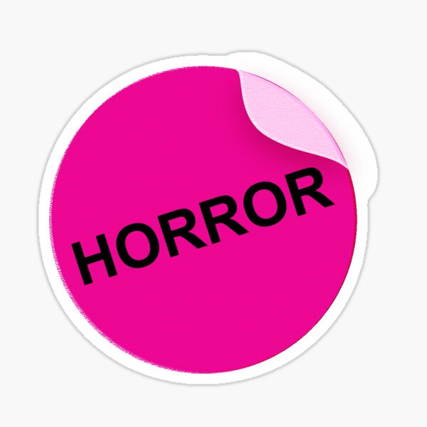 "horror vhs sticker " Sticker for Sale by GirlyPopGifts | Redbubble