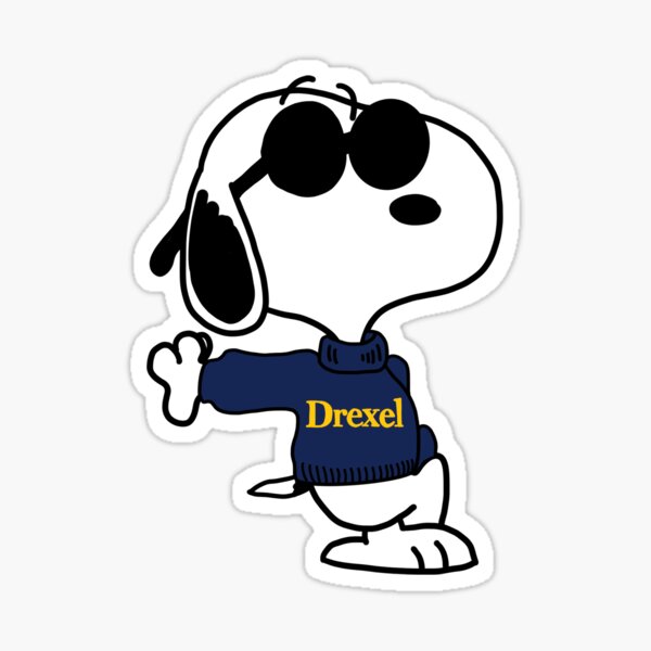 "Drexel University Sweater Snoop" Sticker for Sale by yorkvilleprints ...