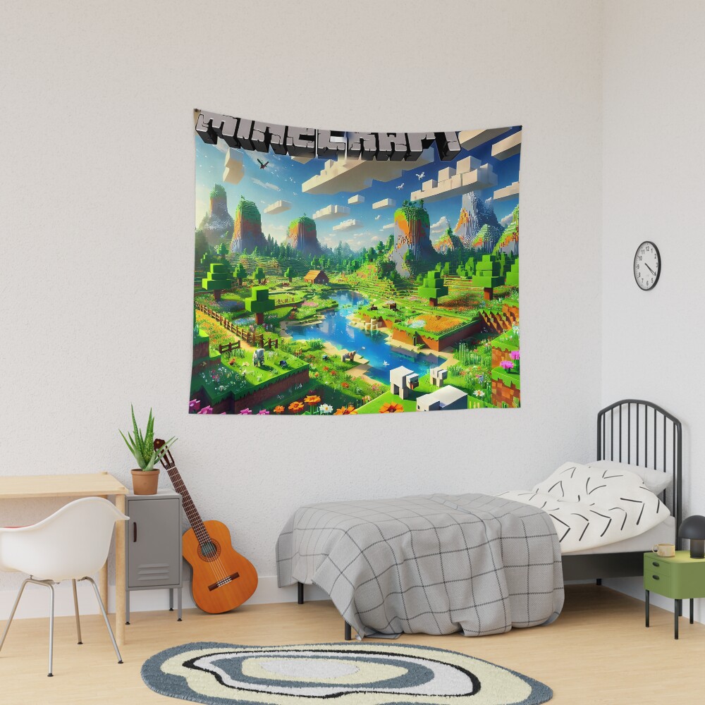 "Minecraft world rendering biome plain" Poster by Psychacharm | Redbubble