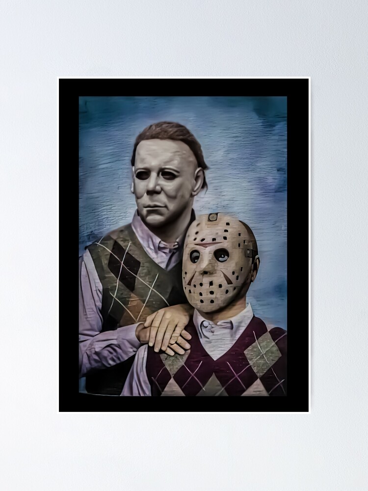 "Michael Myers and Jason Voorhees Step Brothers Movie Funny" Poster for ...