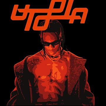 "UTOPIA - TRAVIS SCOTT" Sticker for Sale by Onyxtrix | Redbubble