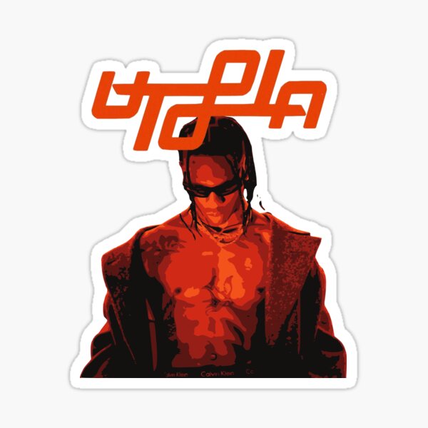 "UTOPIA - TRAVIS SCOTT" Sticker for Sale by Onyxtrix | Redbubble
