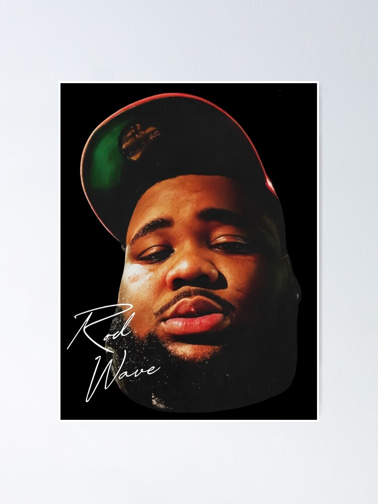 "Rod Wave Face" Poster for Sale by doplnmfop | Redbubble