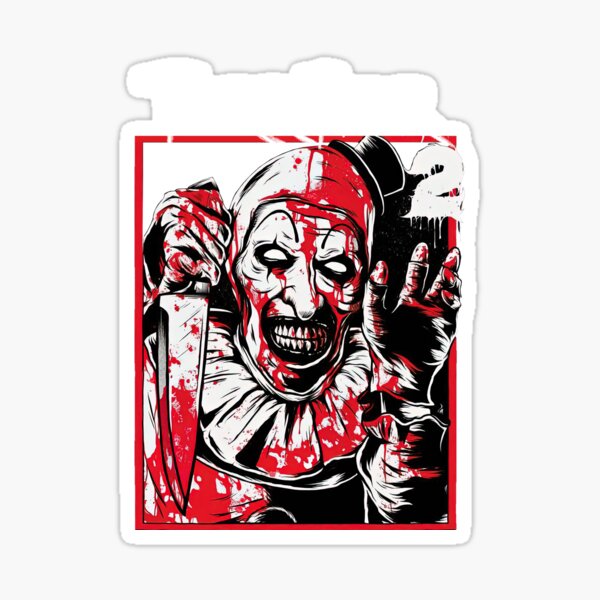 "Terrifier 2 Movie" Sticker for Sale by JustuKitties | Redbubble
