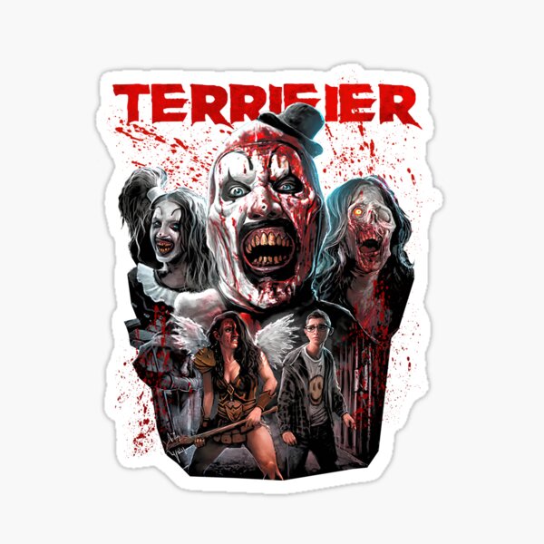 "Halloween Terrifier" Sticker for Sale by JustuKitties | Redbubble