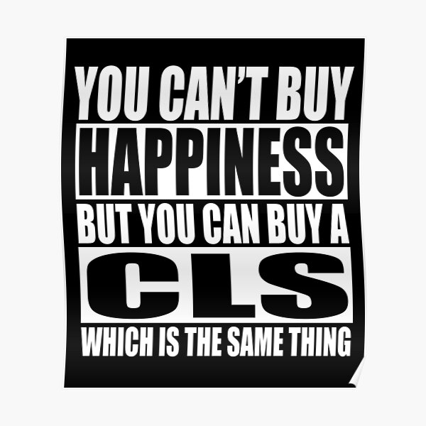 "CLS" Poster by kerepkari | Redbubble