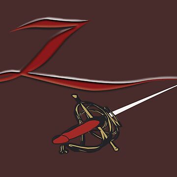 "Zorro - Z slice" Sticker for Sale by posterist | Redbubble