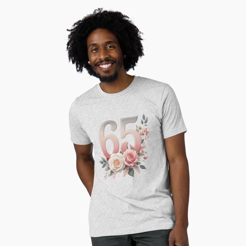 "65th Birthday, floral, number 65, woman's" Sticker for Sale by ...
