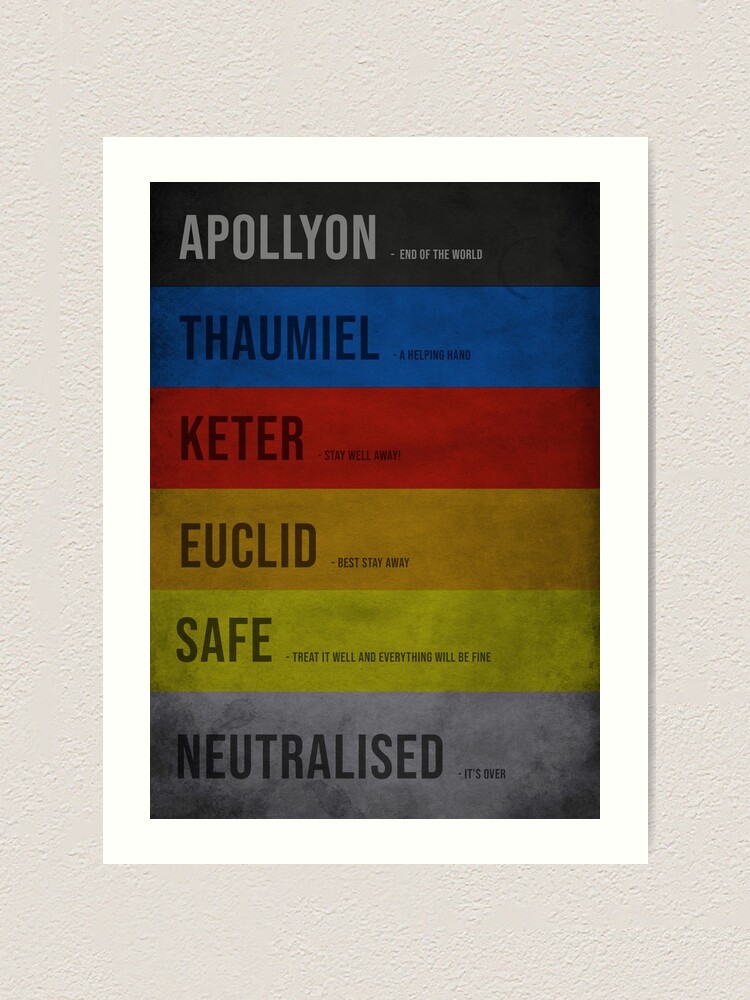 "SCP CLASSES" Art Print for Sale by SCPillustrated | Redbubble