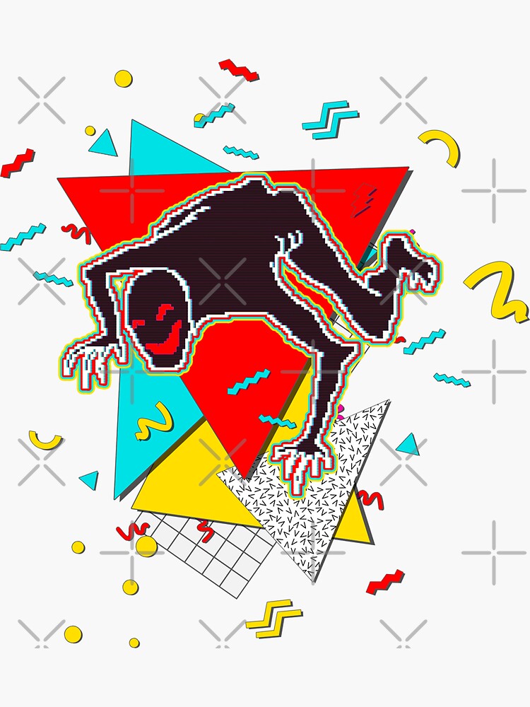 "Michael Davies | Faith: The Unholy Trinity | 90s Design" Sticker for ...