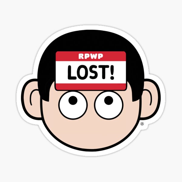 "RPWP Lost!" Sticker for Sale by daphinteresting | Redbubble