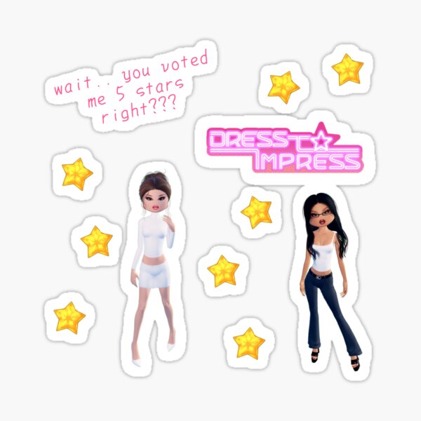 "DRESS TO IMPRESS STICKER PACK" Sticker for Sale by baitisgreat | Redbubble
