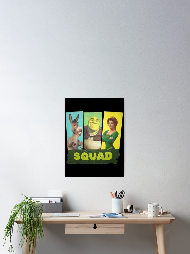 "Shrek Squad Dreamworks Animation Official Movie Prom" Poster for Sale ...