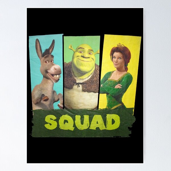 "Shrek Squad Dreamworks Animation Official Movie Prom" Poster for Sale ...