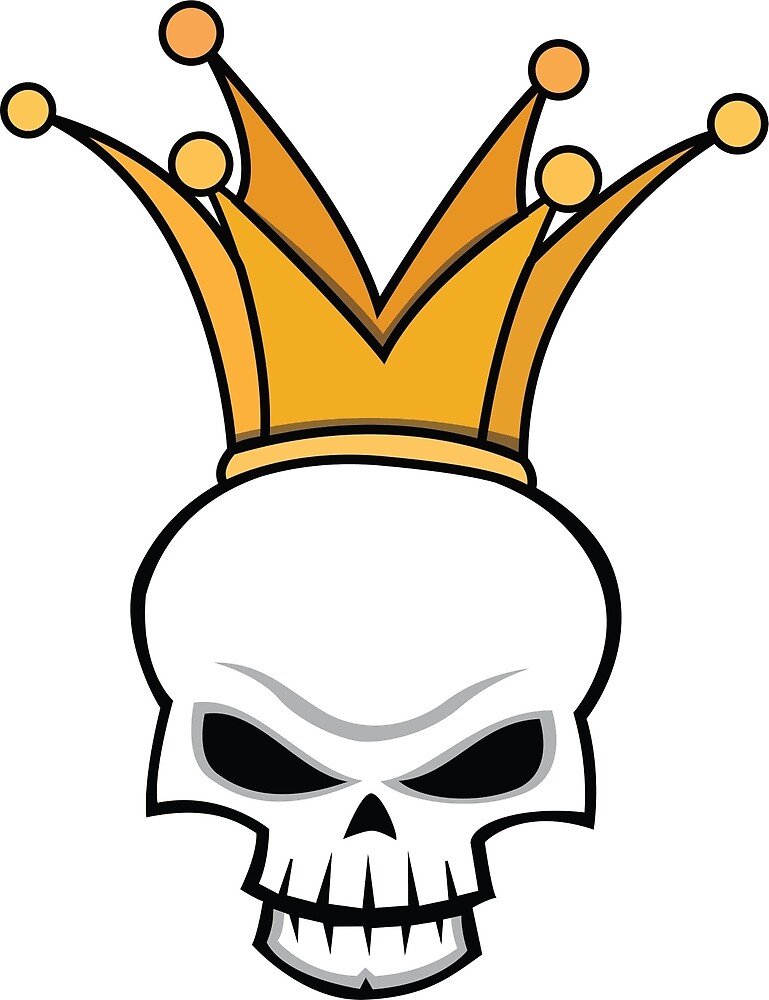 "Royal Skull Wearing a Crown" by Zarz | Redbubble