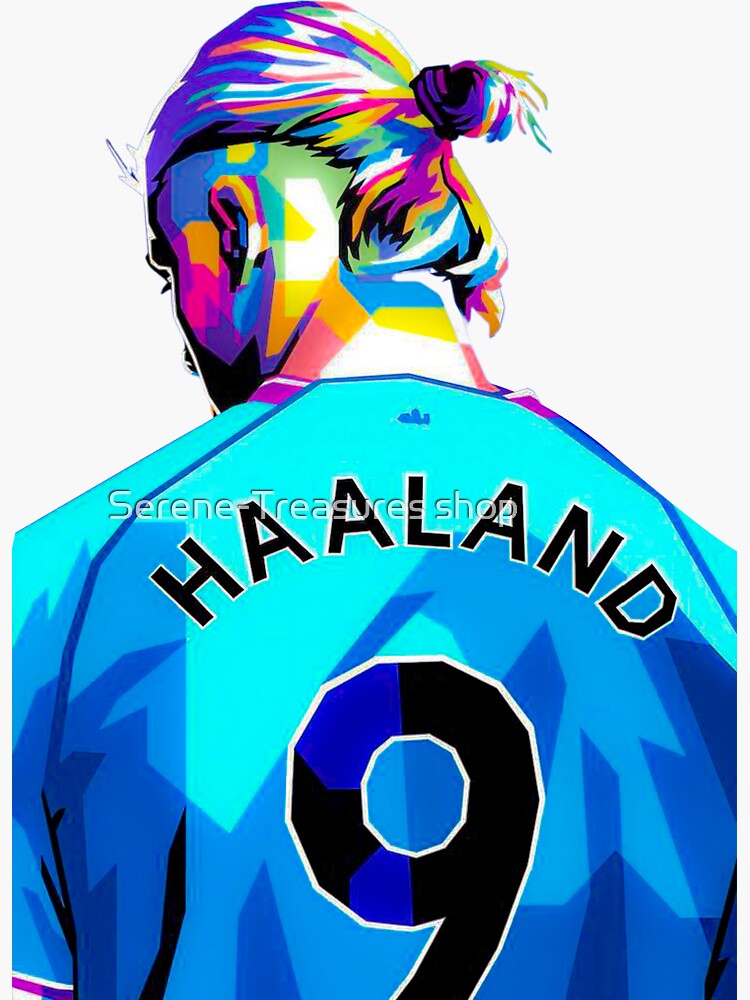 "Erling Haaland" Sticker for Sale by Serene-Treasures shop ⭐⭐⭐⭐⭐ ...