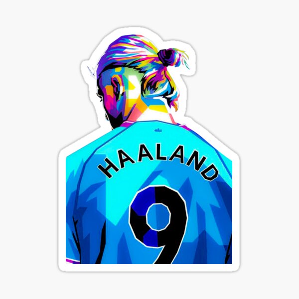 "Erling Haaland" Sticker for Sale by Serene-Treasures shop ⭐⭐⭐⭐⭐ ...