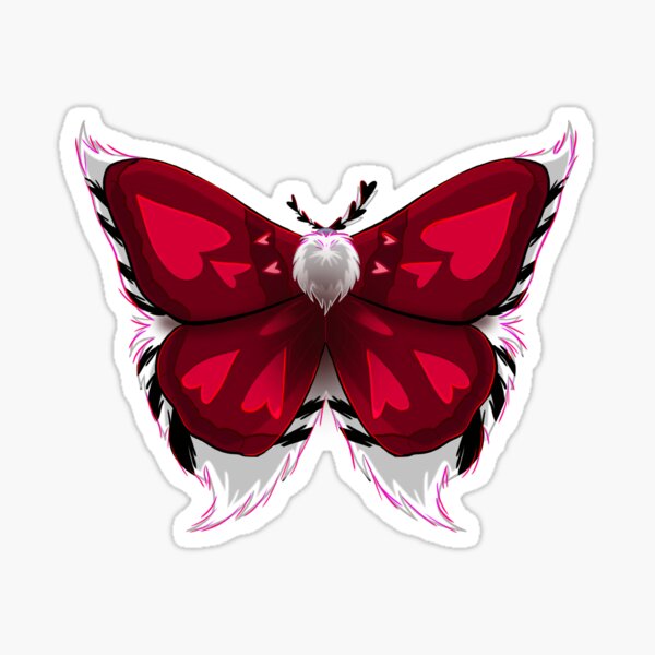 "Valentino _ Moth Wing 2" Sticker for Sale by Cinnamonroll618 | Redbubble
