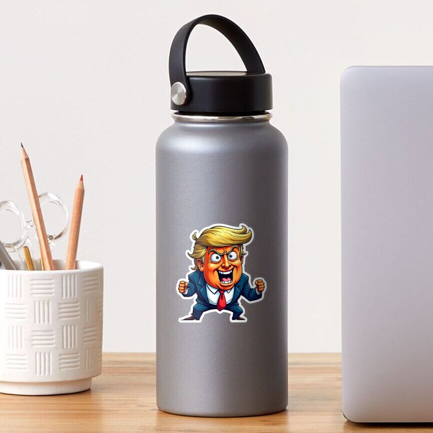 "DONALD TRUMP IN CHARGE" Sticker for Sale by dmeighan | Redbubble