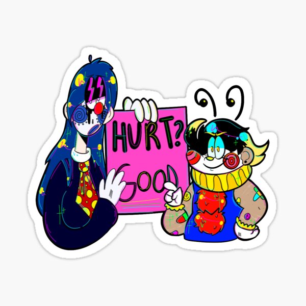 "Hurt? Good" Sticker by kirbycult | Redbubble