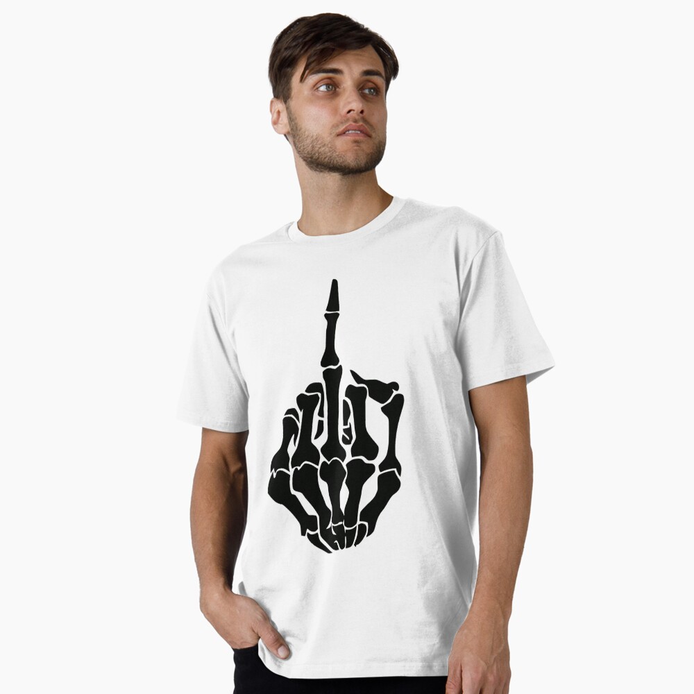 "Skeleton Middle Finger " Sticker for Sale by MorganNicole021 | Redbubble