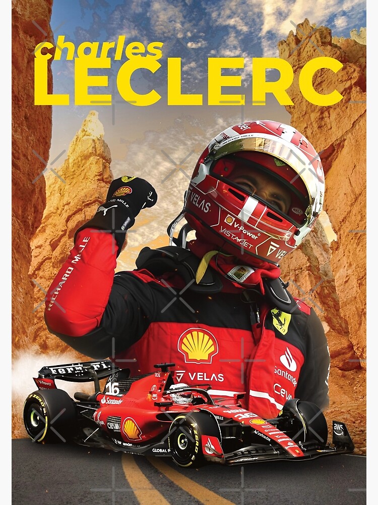 "Charles Leclerc Racing" Poster for Sale by Dkvil | Redbubble
