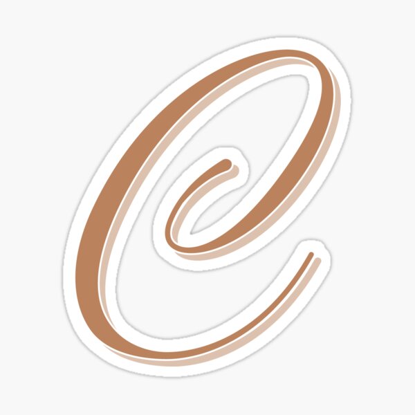 "Gold Elegant Monogram - C" Sticker by artbachelor | Redbubble