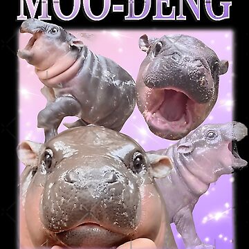 "MOO DENG THE FAMOUS BABY PIGMY HIPPO MOODENG OFFICIAL" Essential T ...