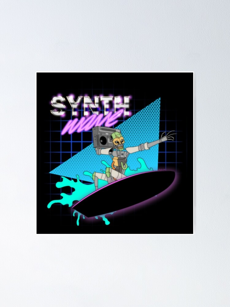 "Synth Wave" Poster by SLisica08 | Redbubble
